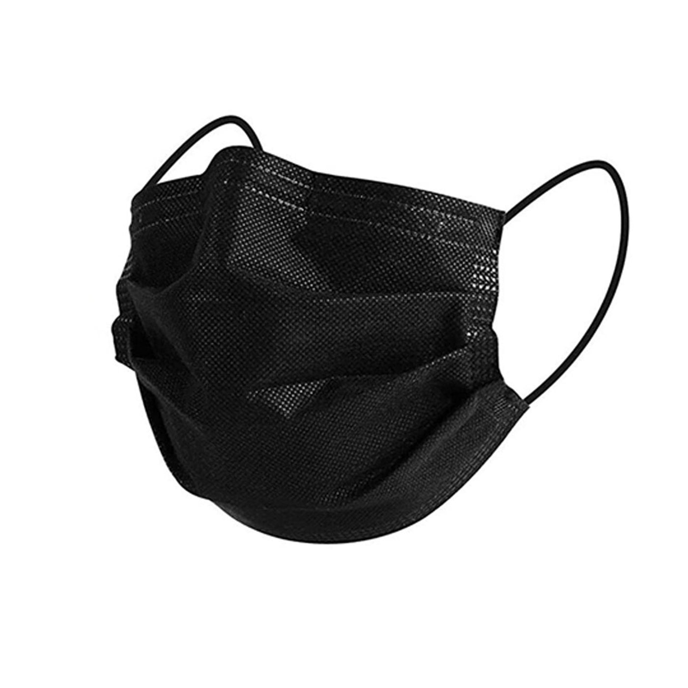 Black Face Mask Surgical Mask Anti-Fog 3-ply Level 3 - Made in Canada