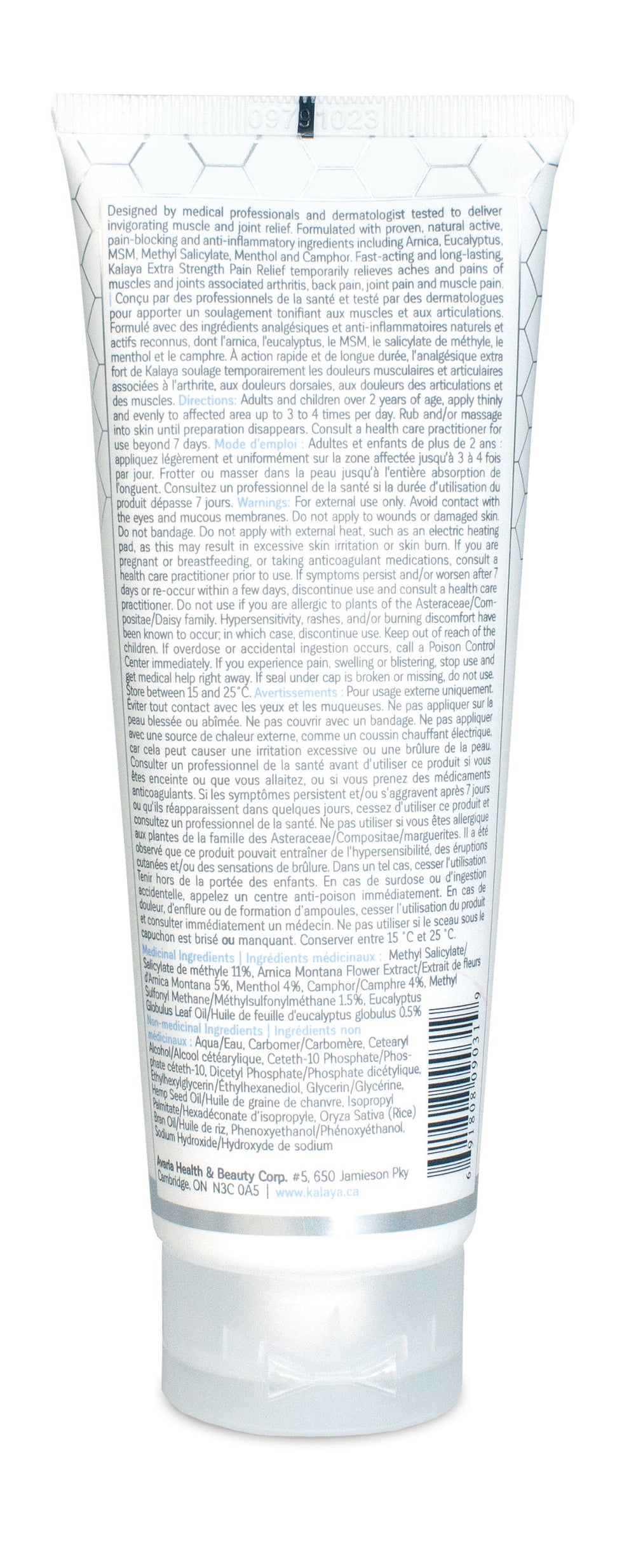 KaLaya 6x Extra Strength Pain Relief Cream Compound - Made in Canada ...