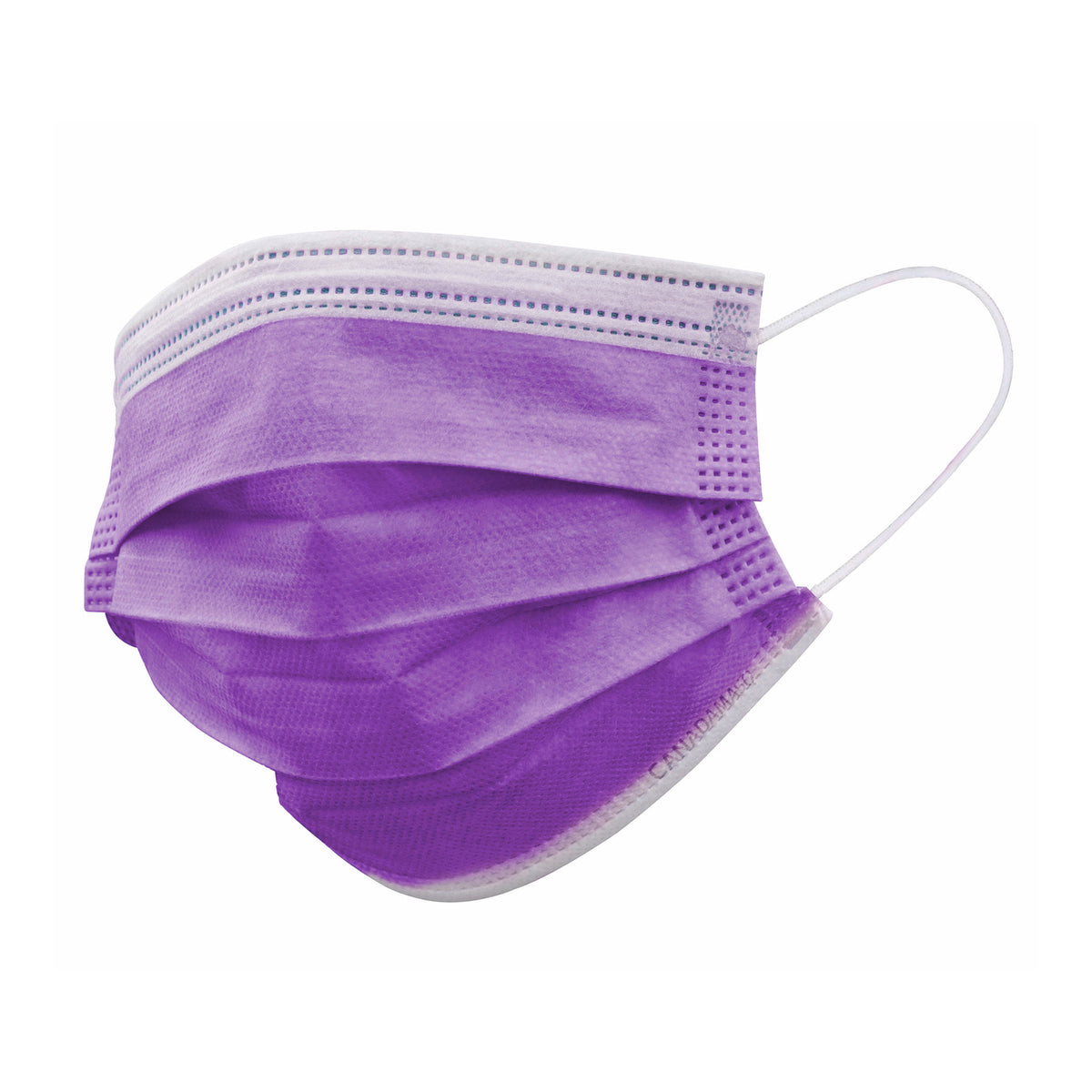 Purple Face Mask Surgical Mask Anti-Fog 3-ply Level 3 - Made in Canada