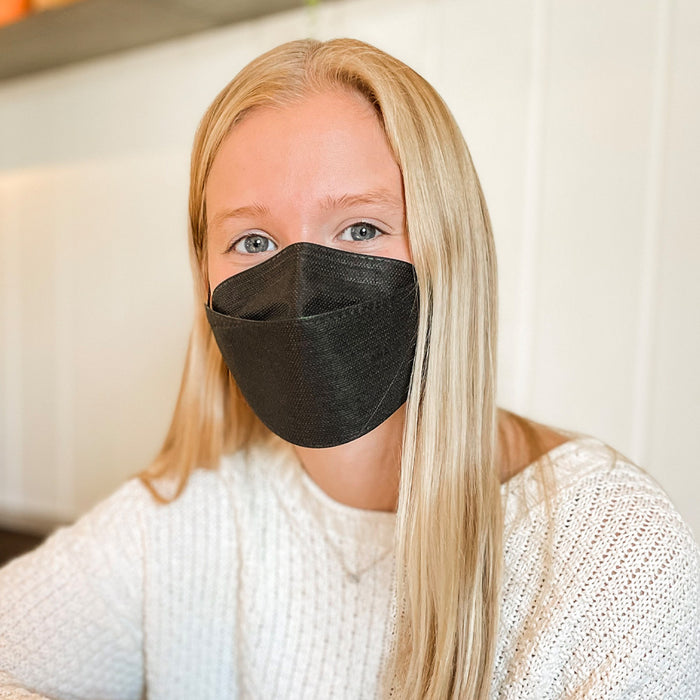 BreatheTeq KN95 Small Black Respirator Mask - Made in Canada